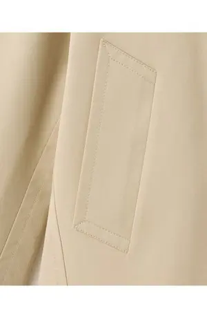 Mango Waxed Short Trench Coat