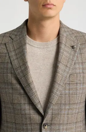 JACK VICTOR Midland Plaid Wool & Cashmere Sport Coat