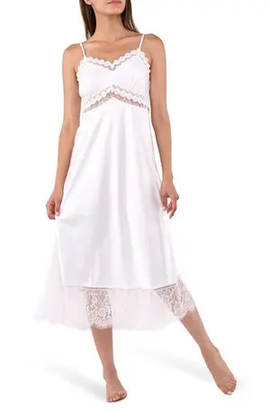 Flora Nikrooz Skyler Stretch Satin Nightgown