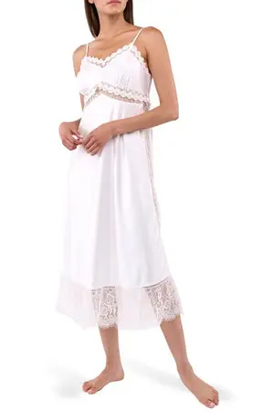 Flora Nikrooz Skyler Stretch Satin Nightgown