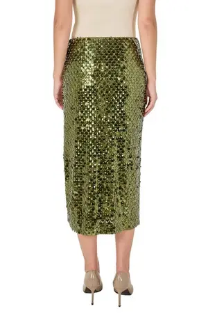 Endless Rose Paillette Pencil Midi Skirt