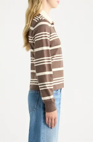 ROWING BLAZERS Striped Cotton Rugby Shirt