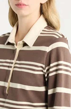 ROWING BLAZERS Striped Cotton Rugby Shirt