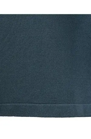 Mango Knit Wide Leg Trousers - Blue
