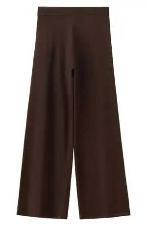 MANGO Knit Wide Leg Trousers