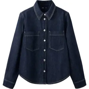 Mango Button-up Denim Shirt