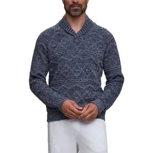 Barefoot Dreams Fair Isle Shawl Collar Sweater