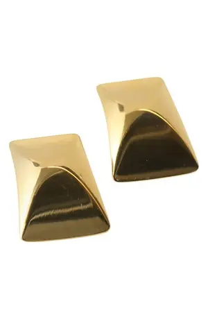 THE M JEWELERS The Bia Curved Post Earrings - Gold