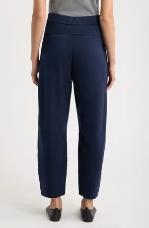 Eileen Fisher Organic Cotton Ankle Arch Pants - Ink