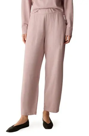 Eileen Fisher Organic Cotton Ankle Arch Pants - Opal