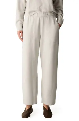 Eileen Fisher Organic Cotton Ankle Arch Pants - Plaster