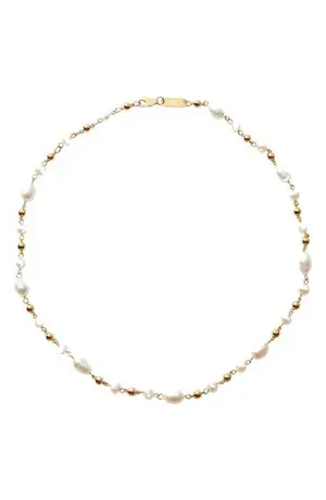 THE M JEWELERS The Daylight Freshwater Pearl Necklace - Gold