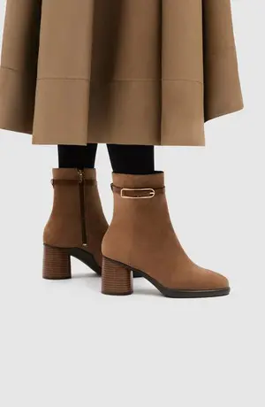 Ecco Sculpted Lx 55 Leather Bootie - Camel