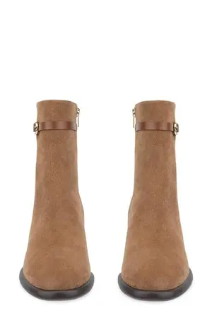Ecco Sculpted Lx 55 Leather Bootie - Camel