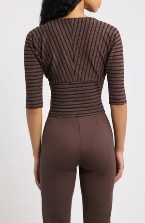 FENERS Promesa Three-quarter Sleeve Top - Chocolat