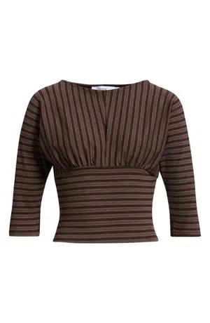 FENERS Promesa Three-quarter Sleeve Top - Chocolat