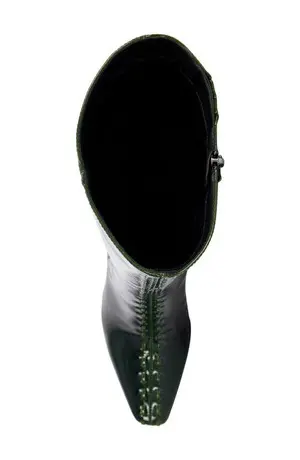 AZALEA WANG Jexa Faux Leather Knee High Boot