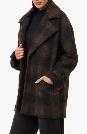 Habitual Oversized Plaid Coat