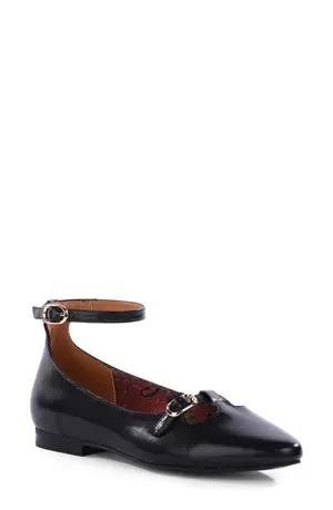 Seychelles Call Me Anytime Leather Flat - Black