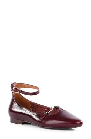 Seychelles Call Me Anytime Leather Flat - Wine