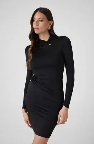 MARCIANO Ezme Long Sleeve Pierced Dress