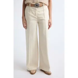 Eleventy Wide Leg Pants - Sand