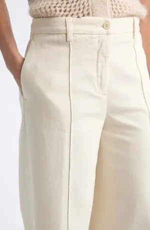 Eleventy Wide Leg Pants - Sand