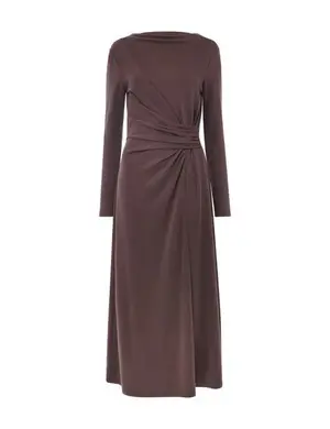 Whistles Ruched Detail Midi Dress