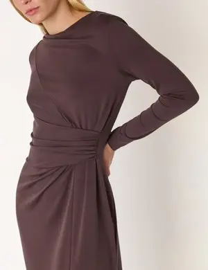Whistles Ruched Detail Midi Dress