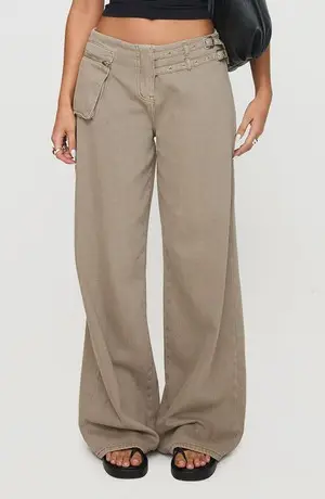 Princess Polly Paltrow Belted Cargo Pants