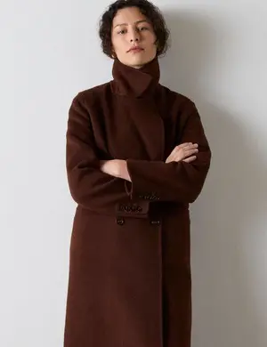 Whistles Relaxed Double Faced Midi Coat
