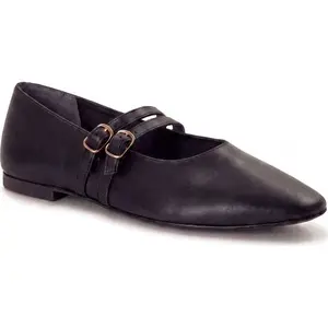MENINA STEP Amelie Double Strap Mary Jane Flat - Black