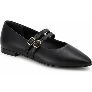 MENINA STEP Amelie Double Strap Mary Jane Flat - Black