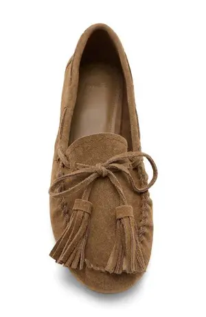 Mango Greta Leather Loafer