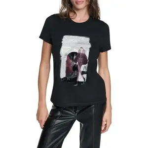 Dkny Washington Square Arch Graphic T-shirt - Black