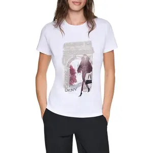Dkny Washington Square Arch Graphic T-shirt - White