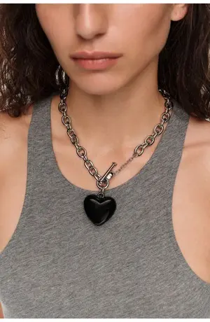 Bimba Y Lola Heart Chain Necklace