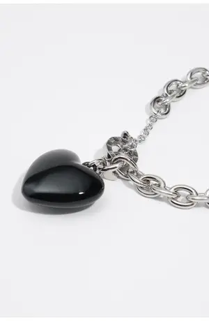 Bimba Y Lola Heart Chain Necklace