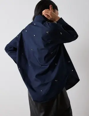 Whistles Embellished Poplin Shirt