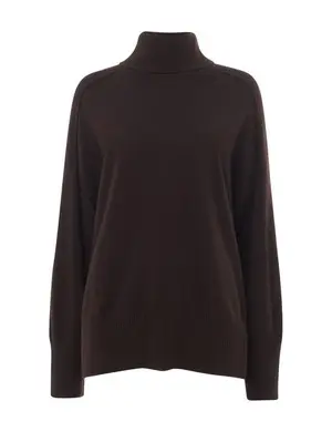 Whistles Cashmere Seam Roll Neck Sweater