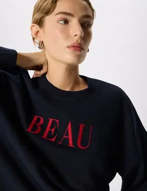 Whistles Beau Crew Neck Sweatshirt