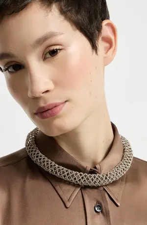Brunello Cucinelli Sterling Choker