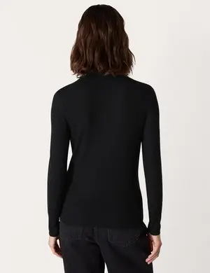 Whistles Essential Ribbed Polo Top