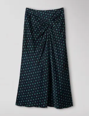 Whistles Diamond Geo Twist Midi Skirt