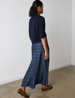 Whistles Diamond Geo Twist Midi Skirt