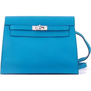 Hermès Kelly Danse Ii Bag Verso Evercolor - Blue