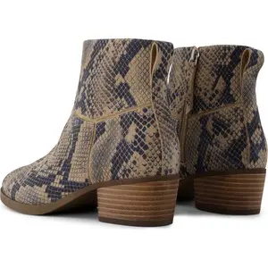 Toms Elia Leather Bootie - Snake