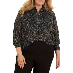 NIC+ZOE Portobello Paisley Chiffon Shirt