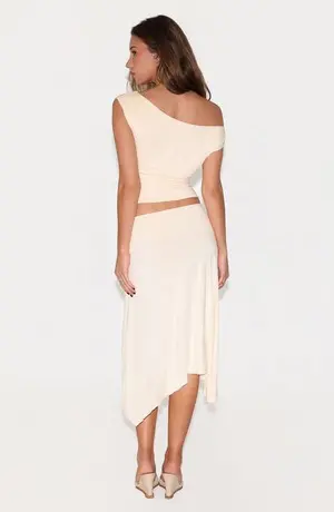 TIGER MIST Alyssa Curved Yoke High-low Skirt