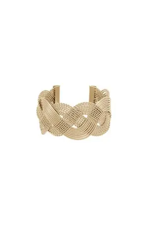 BEARFRUIT JEWELRY Charlotte Statement Cuff Bracelet Modern Minimalist Statement - Warm Bronze